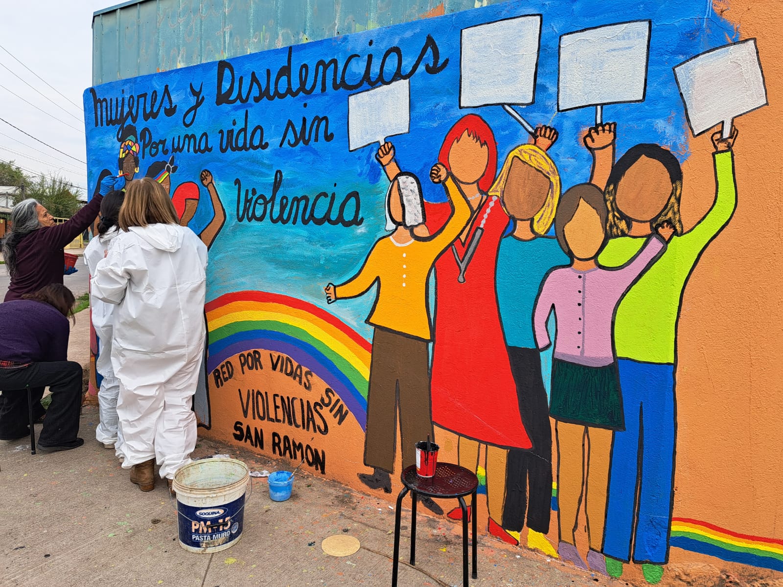 Mural por una vida libre de violencias - Fundación EPES