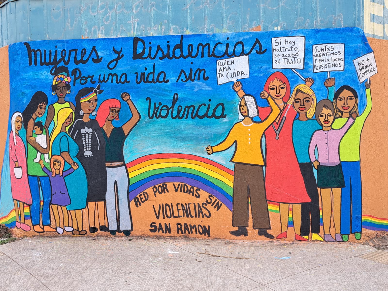Mural Por Una Vida Libre De Violencias Fundación Epes
